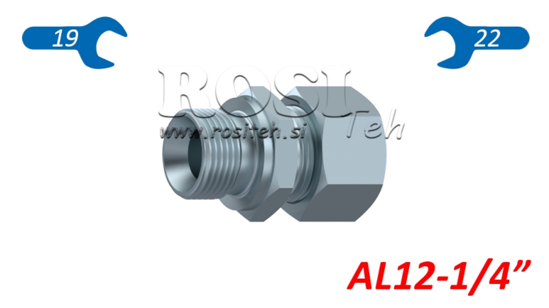INTERRUPTOR HIDRÁULICO DOBLE CON TUERCA AL12-BSP1/4 ROSI TEH